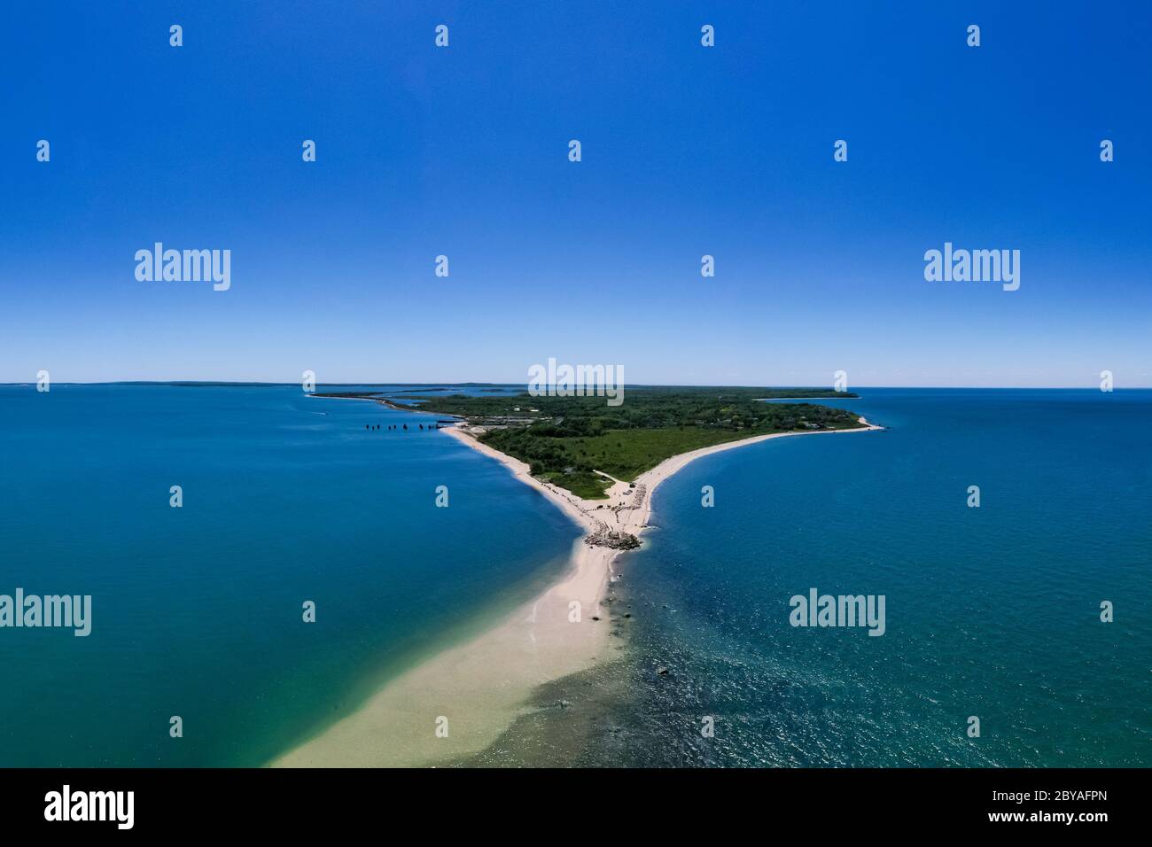Seascape with Orient Point Lighthouse in Long Island, New York. Orient ...