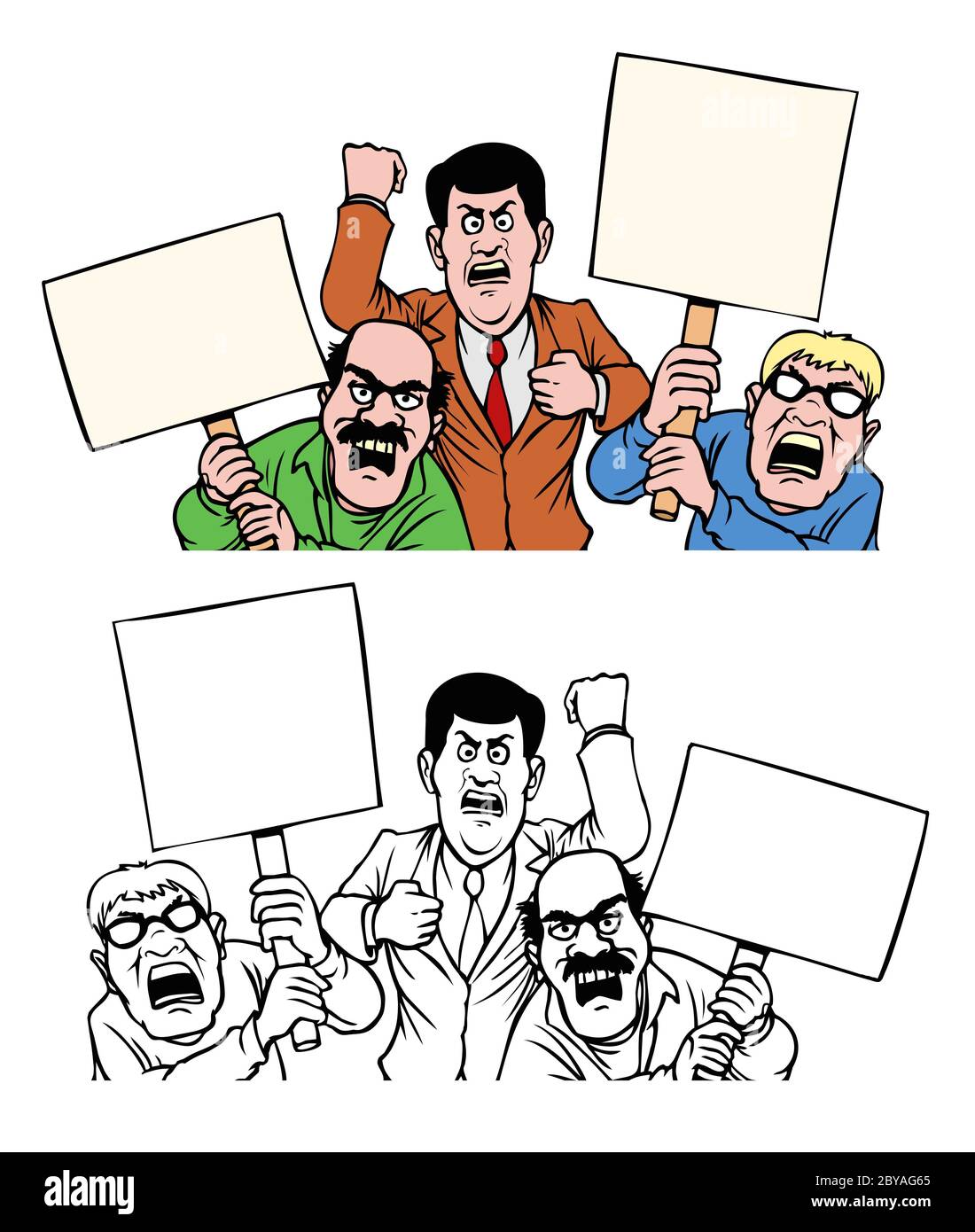 Blank sign protest hi-res stock photography and images - Alamy