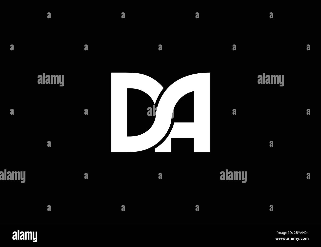 Initial Monogram Letter DA Logo Design Vector Template. DA Letter Logo ...