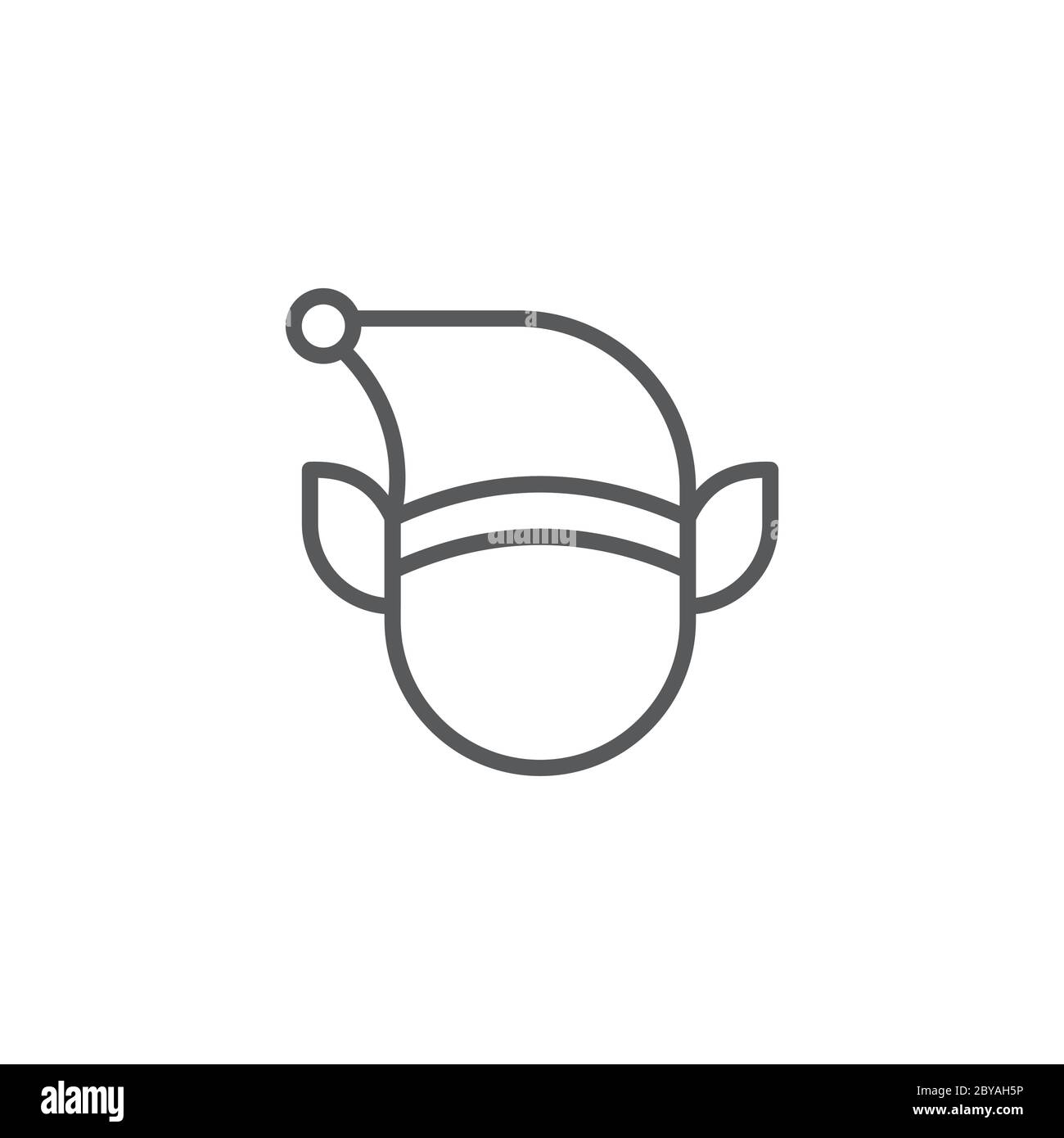 Elf vector icon symbol isolated on white background Stock Vector Image ...