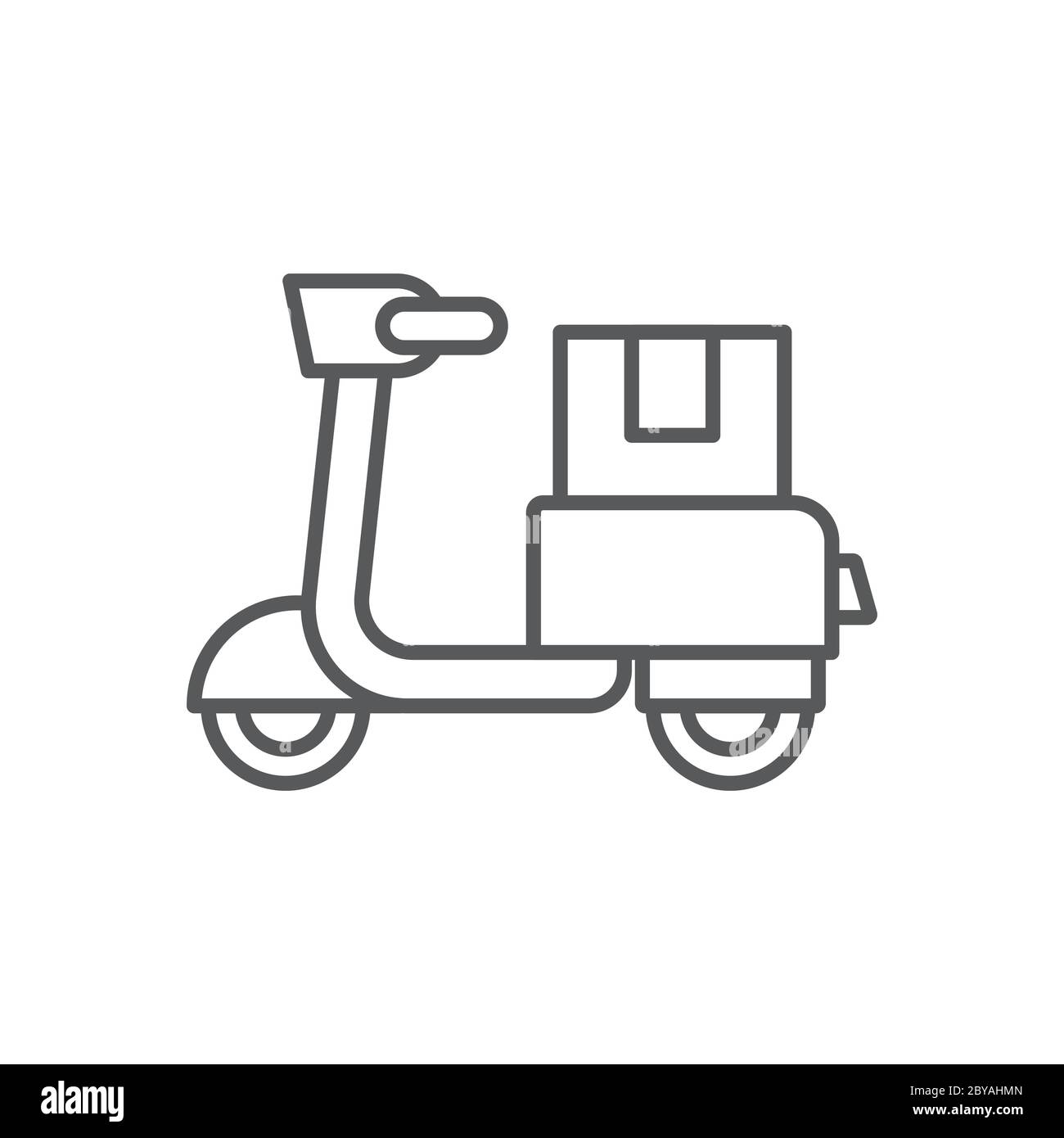 Delivery bike vector icon symbol transportation isolated on white ...