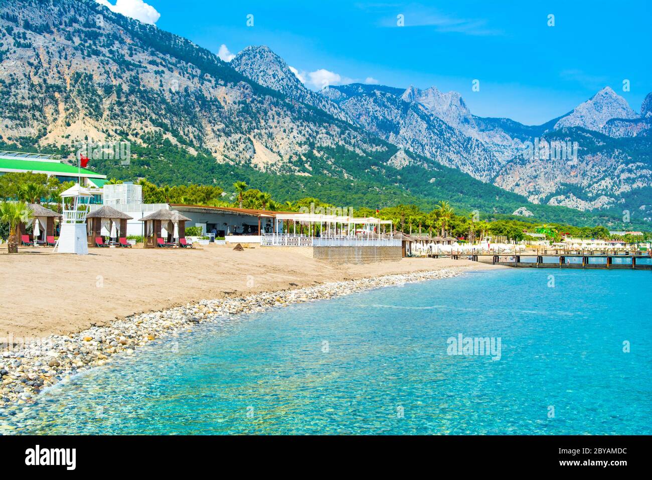 Beautiful landscape of the Mediterranean coast of Antalya, Turkey Stock ...