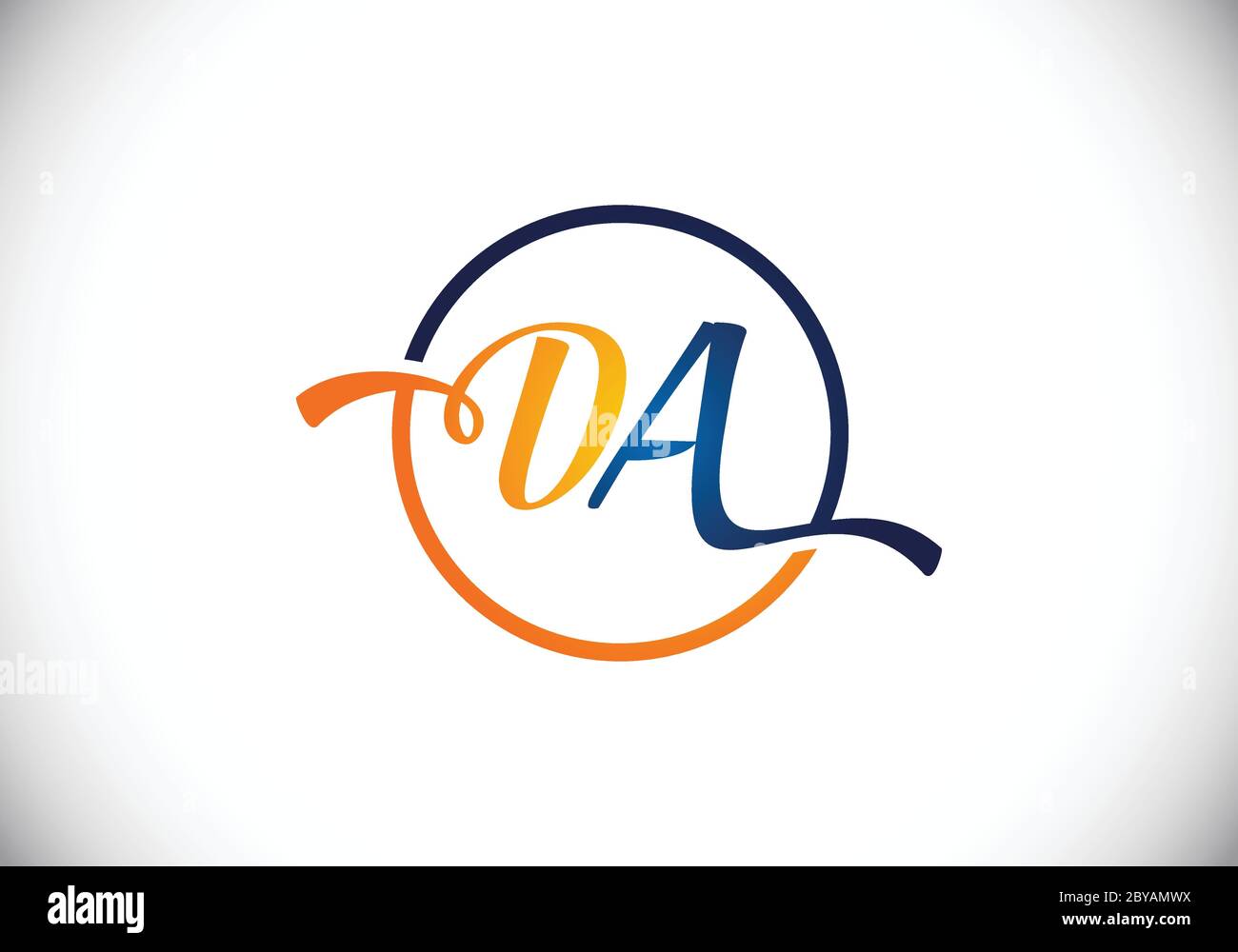Initial Monogram Letter DA Logo Design Vector Template. DA Letter Logo ...