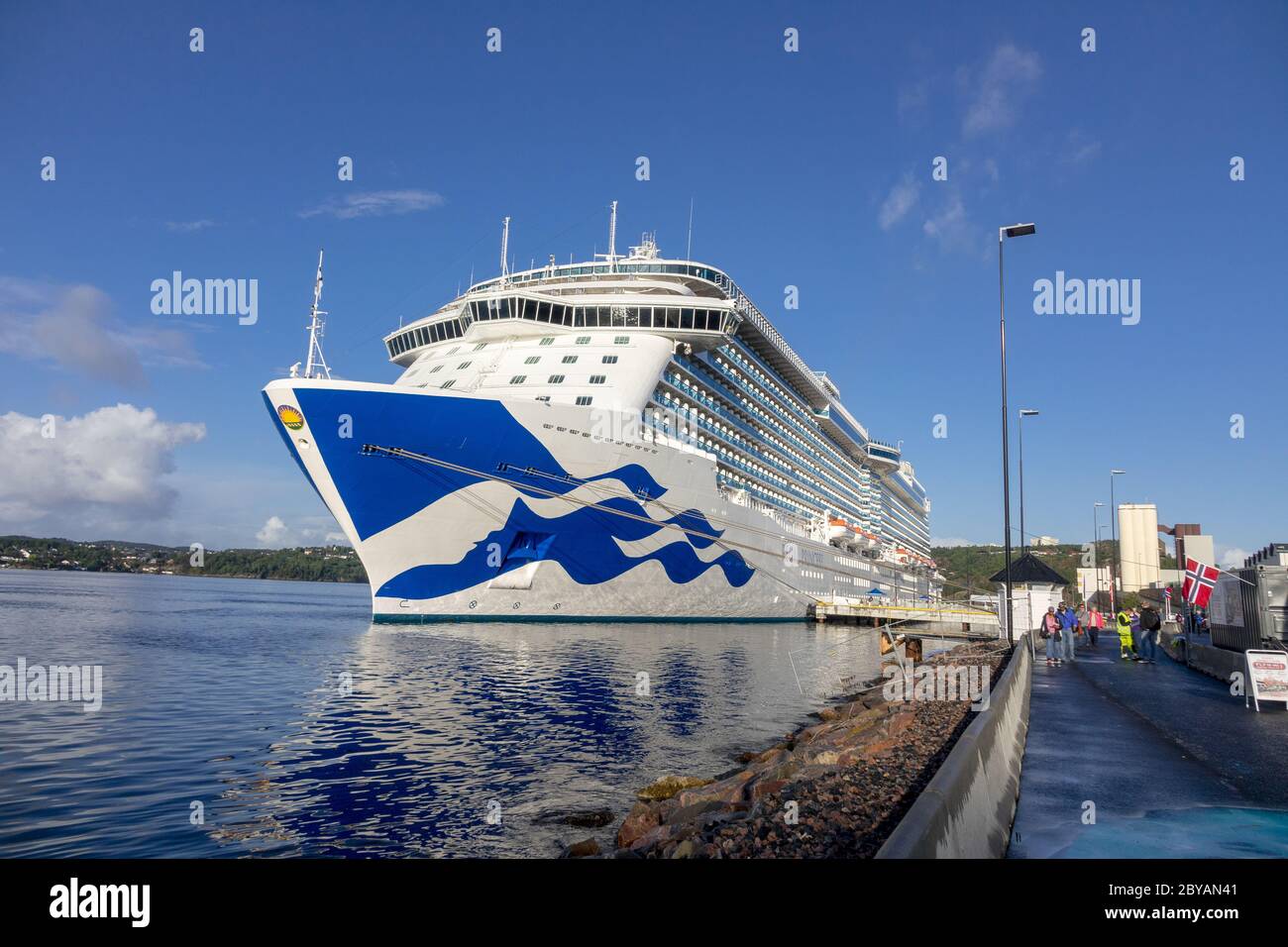 Regal Princess Cruise Ship Moored At Copenhagen Ocean Quay Cruise ...