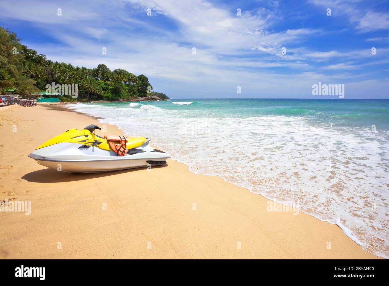 Water scooter on beach hi-res stock photography and images - Alamy