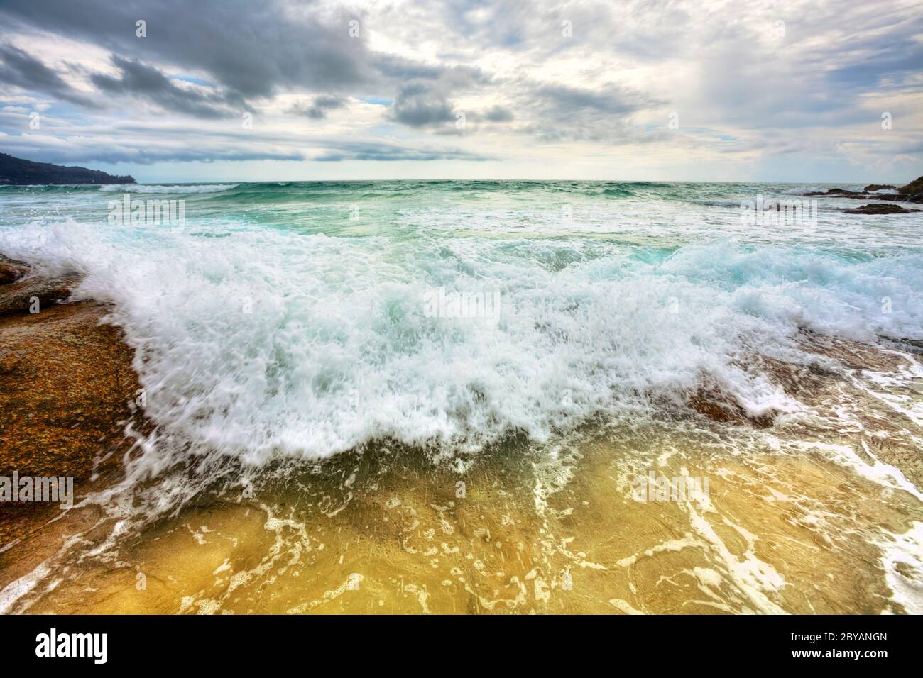 Gloomy day beach hi-res stock photography and images - Alamy
