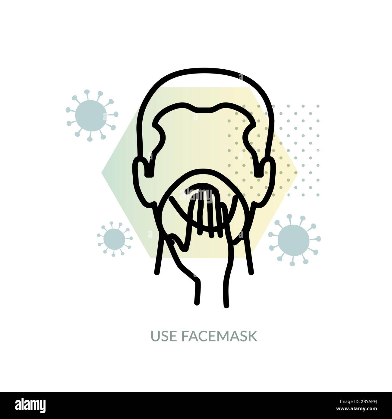 Mandatory to wear Protective Face Mask - Icon as EPS 10 File Stock ...