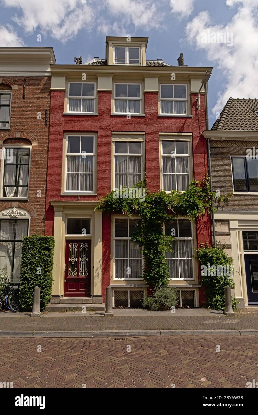 Typical traditional masonry housein the city of Utrecht, the ...