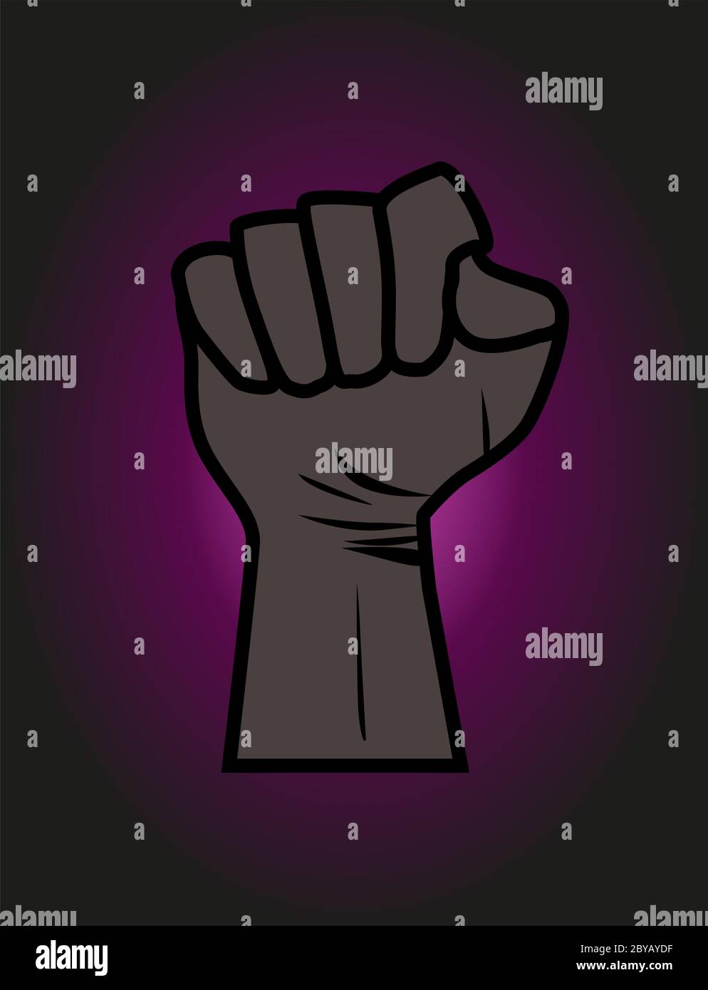 Black lives matter. Hand symbol for all black lives matter protest in ...