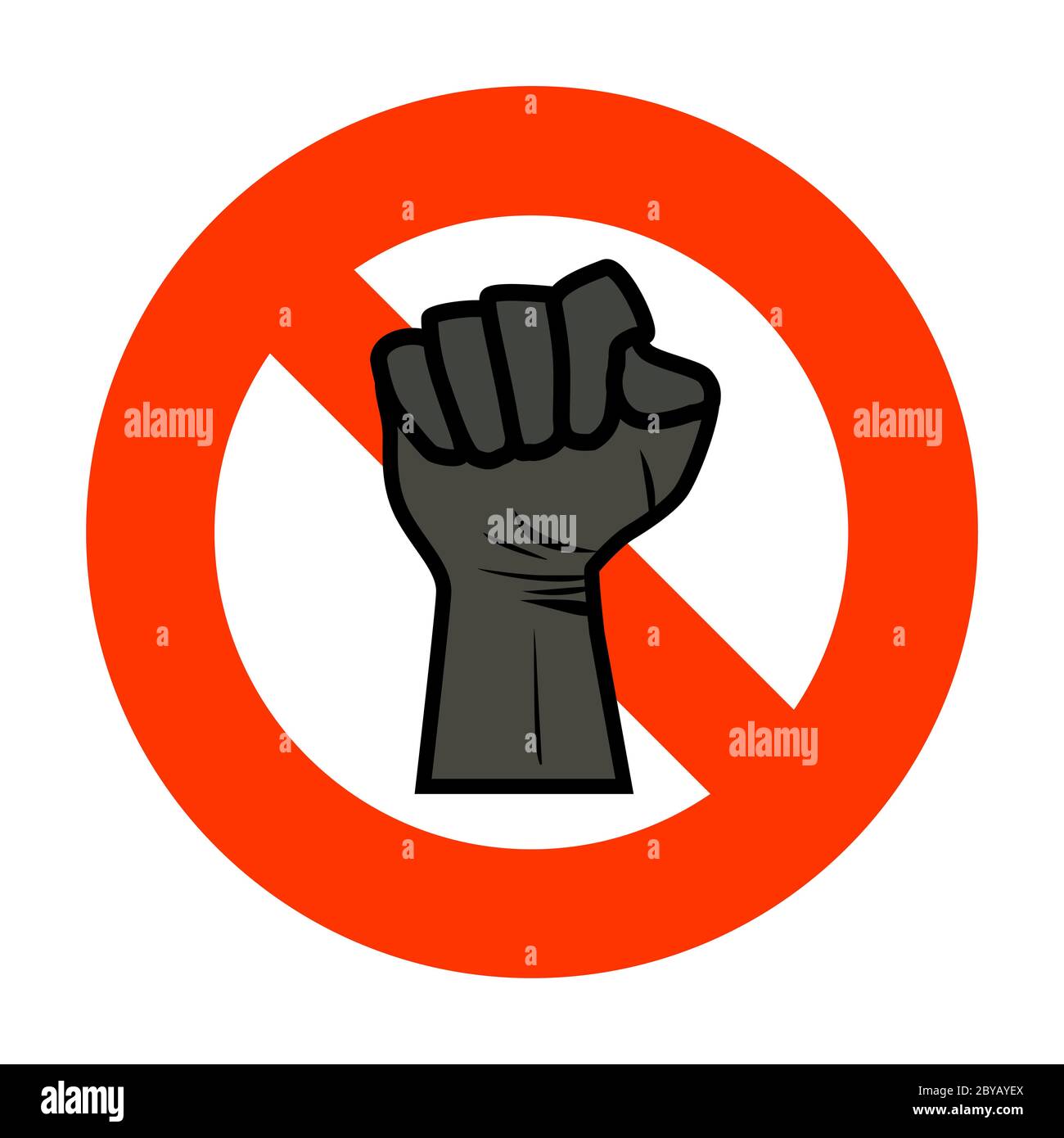 Black lives matter. Hand symbol for all black lives matter protest in ...