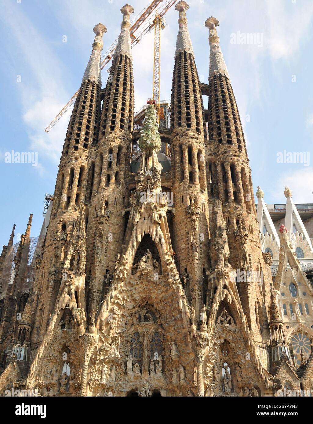 The Sagrada Família temple in Barcelona, Spain Stock Photo - Alamy