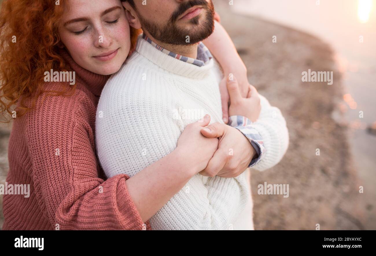 up close a warm love hug Stock Photo - Alamy