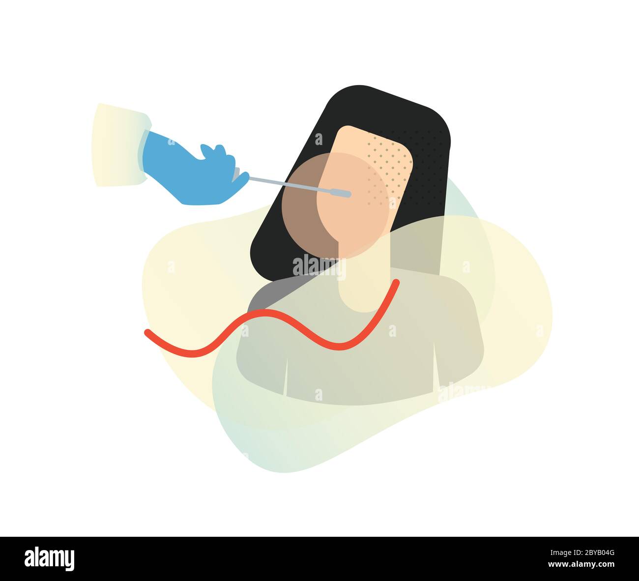 Nasal Swab Testing - Icon as eps 10 File Stock Vector Image & Art - Alamy