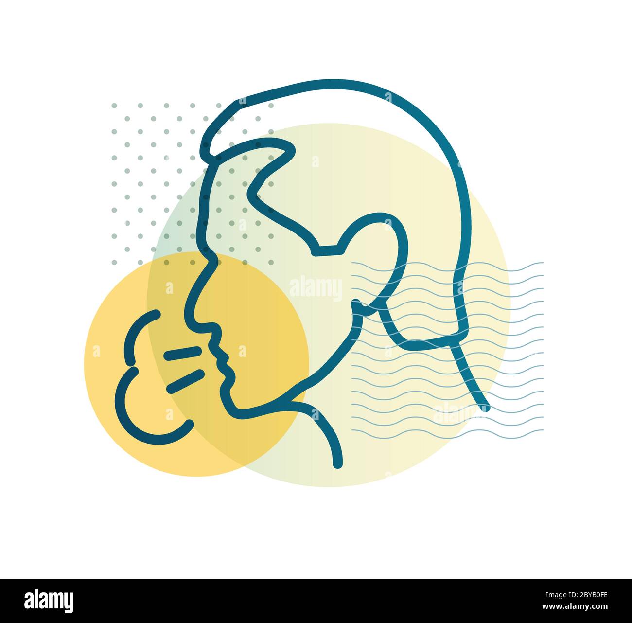 Novel Coronavirus - COVID-19 - Dry Cough - Icon as EPS 10 File Stock ...