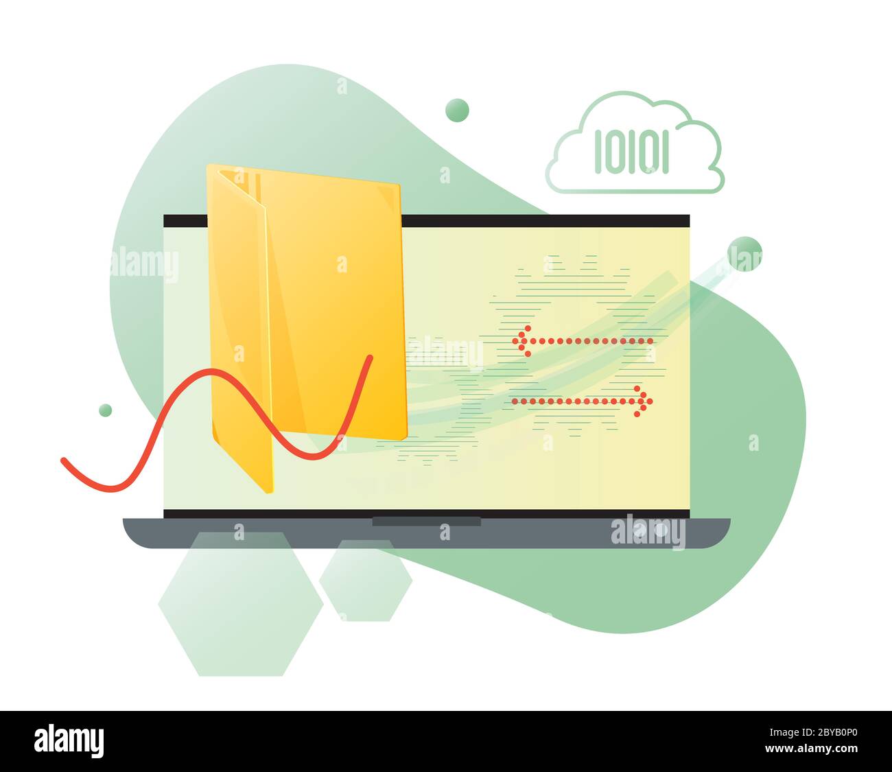 File transfer process Stock Vector Images - Alamy