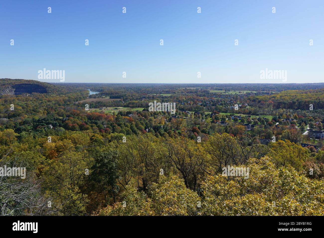 Washington Crossing, PA: View of the Delaware River and Pennsylvania ...
