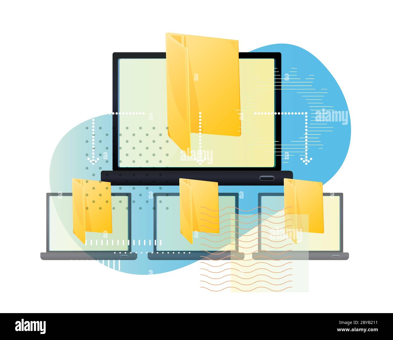 File sharing vector vectors hi-res stock photography and images - Alamy