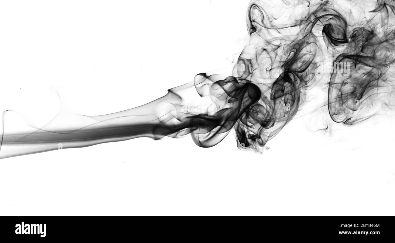 Abstract white smoke lines isolated Black and White Stock Photos ...