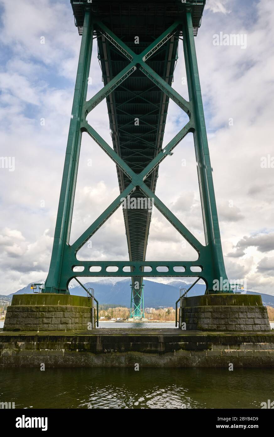 Burrard Inlet Lions Gate Bridge. The Lions Gate Bridge over the First ...