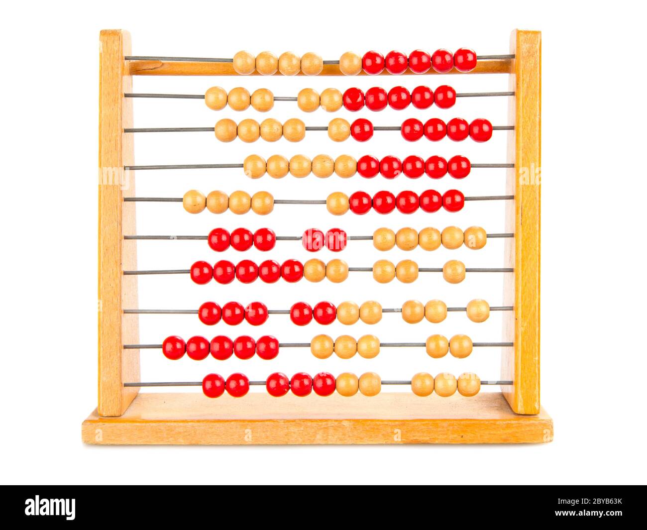 Close-up of an old abacus on a white background Stock Photo - Alamy
