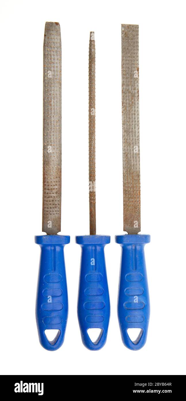 Set of old used rasps Stock Photo - Alamy