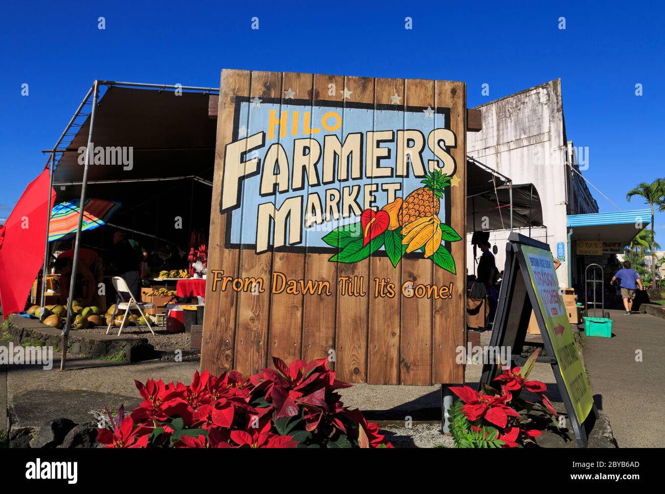 Farmers Market, Hilo City, Hawaii, USA Stock Photo - Alamy
