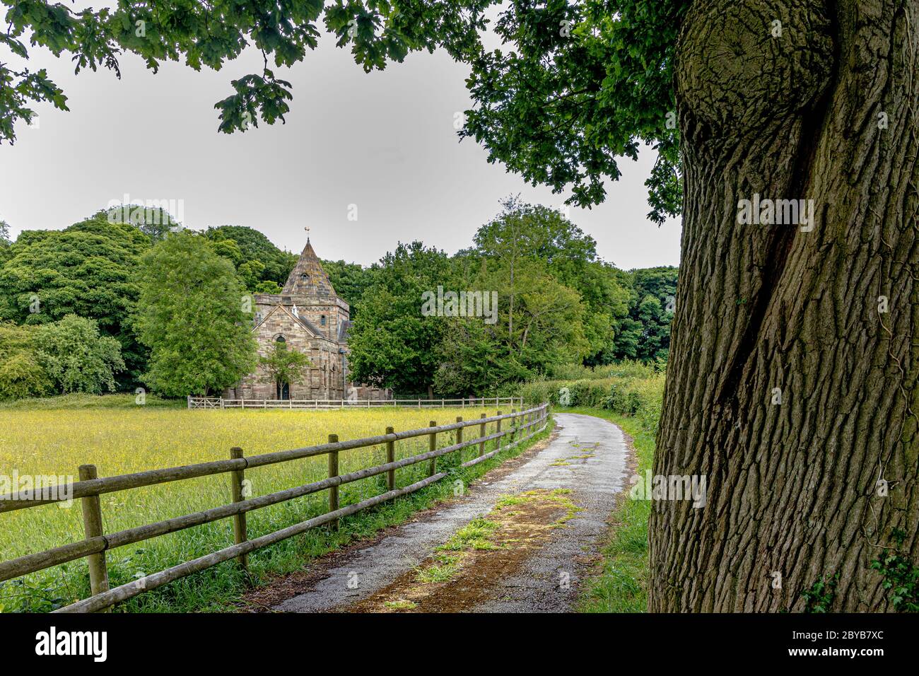 St Thomas's Church at Butterton in Staffordshire a typical English ...