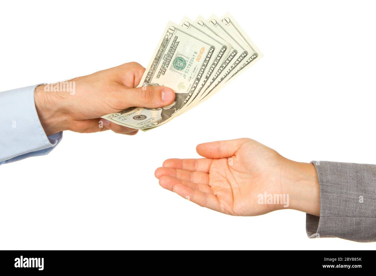 Transfer money between man woman hi-res stock photography and images ...
