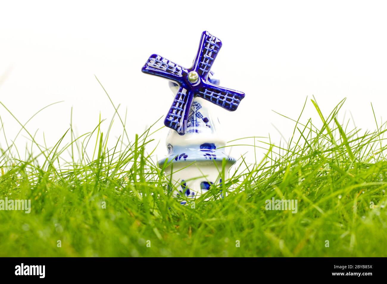 Dutch mini porcelain windmill Stock Photo - Alamy
