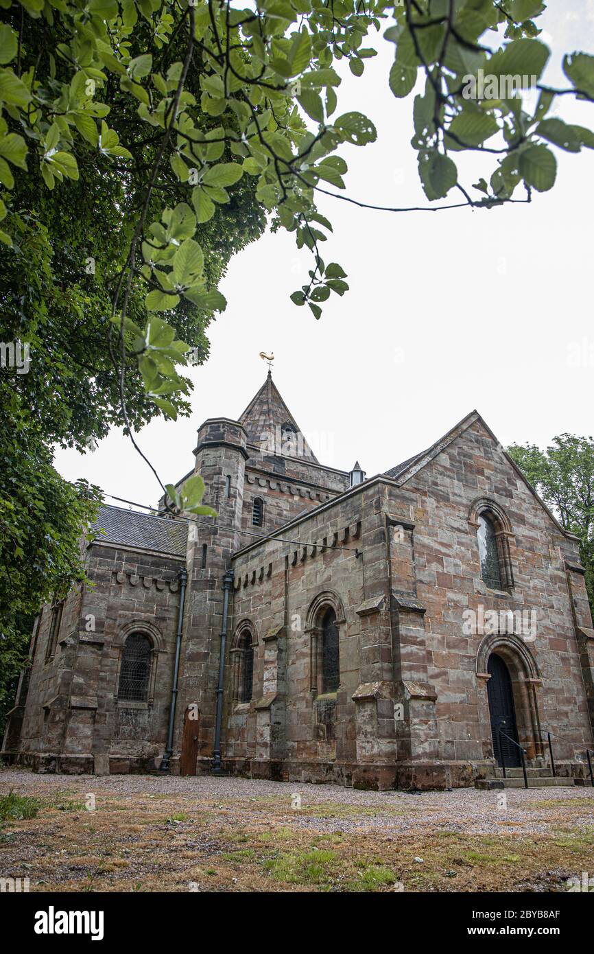 St Thomas's Church at Butterton in Staffordshire a typical English ...