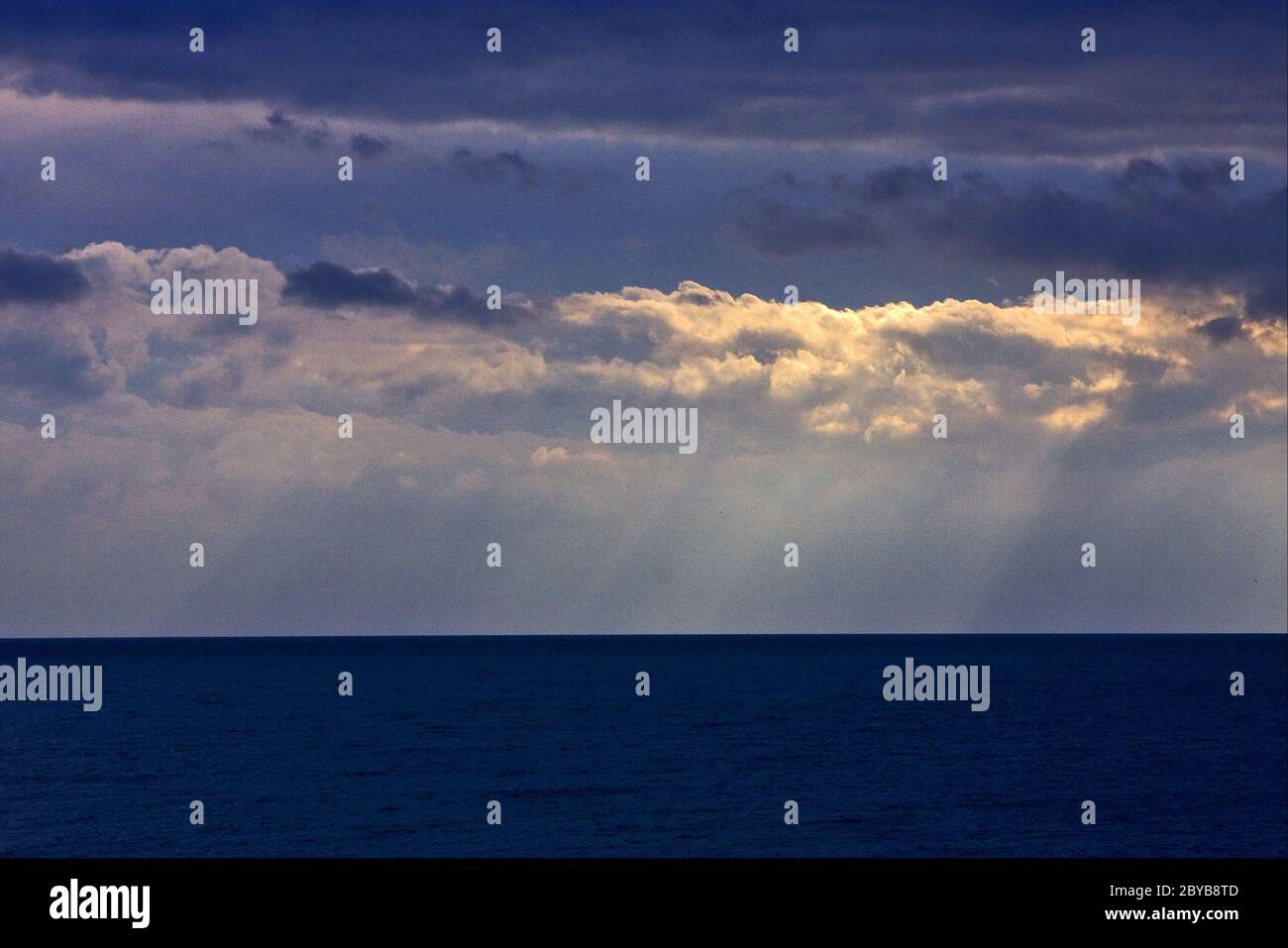 abstract cloudy sky sea and rain Stock Photo - Alamy