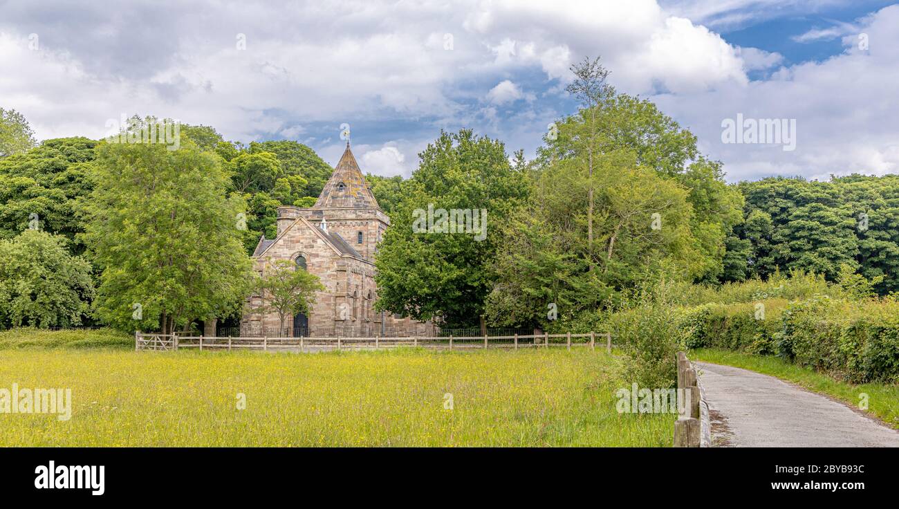 St Thomas's Church at Butterton in Staffordshire a typical English ...
