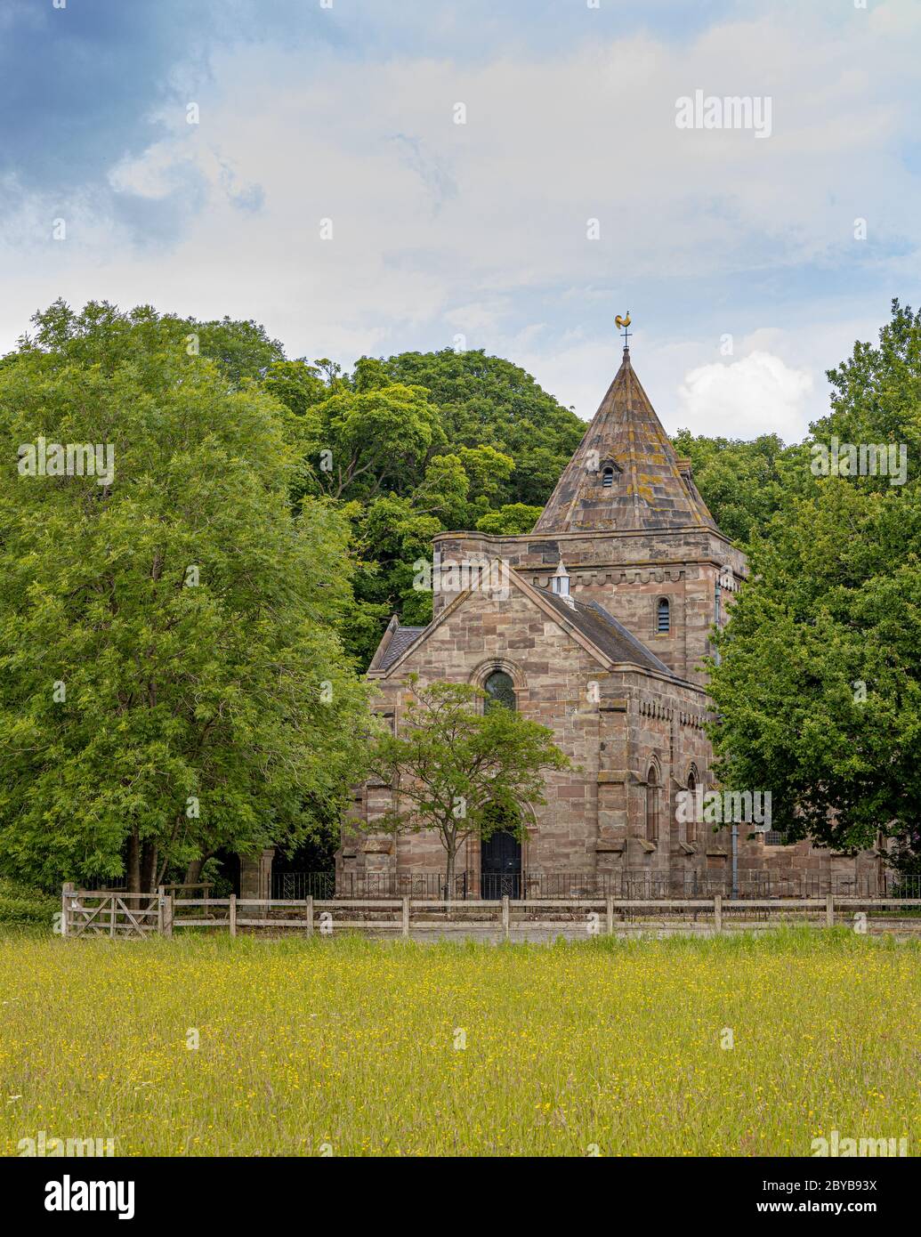 St Thomas's Church at Butterton in Staffordshire a typical English ...