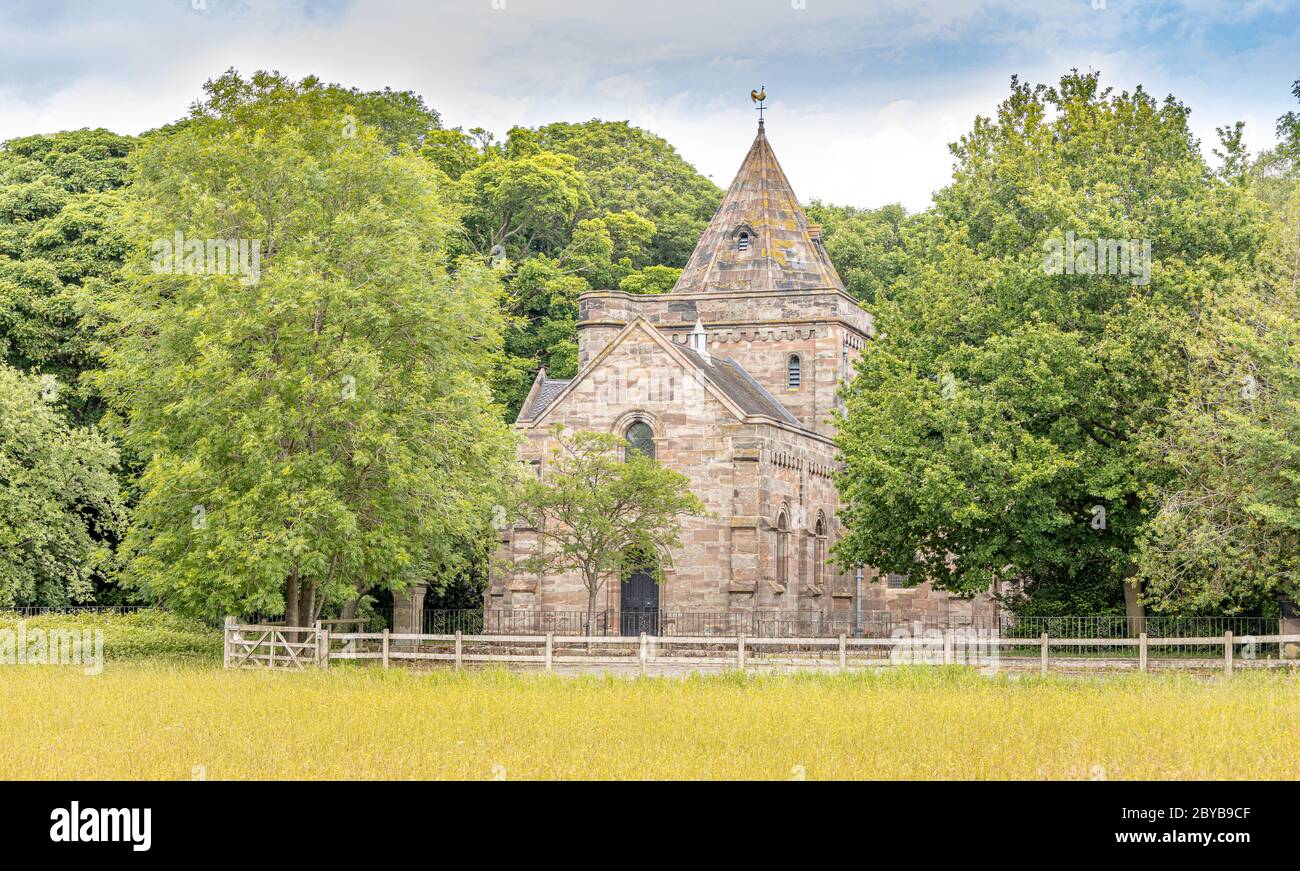 St Thomas's Church at Butterton in Staffordshire a typical English ...