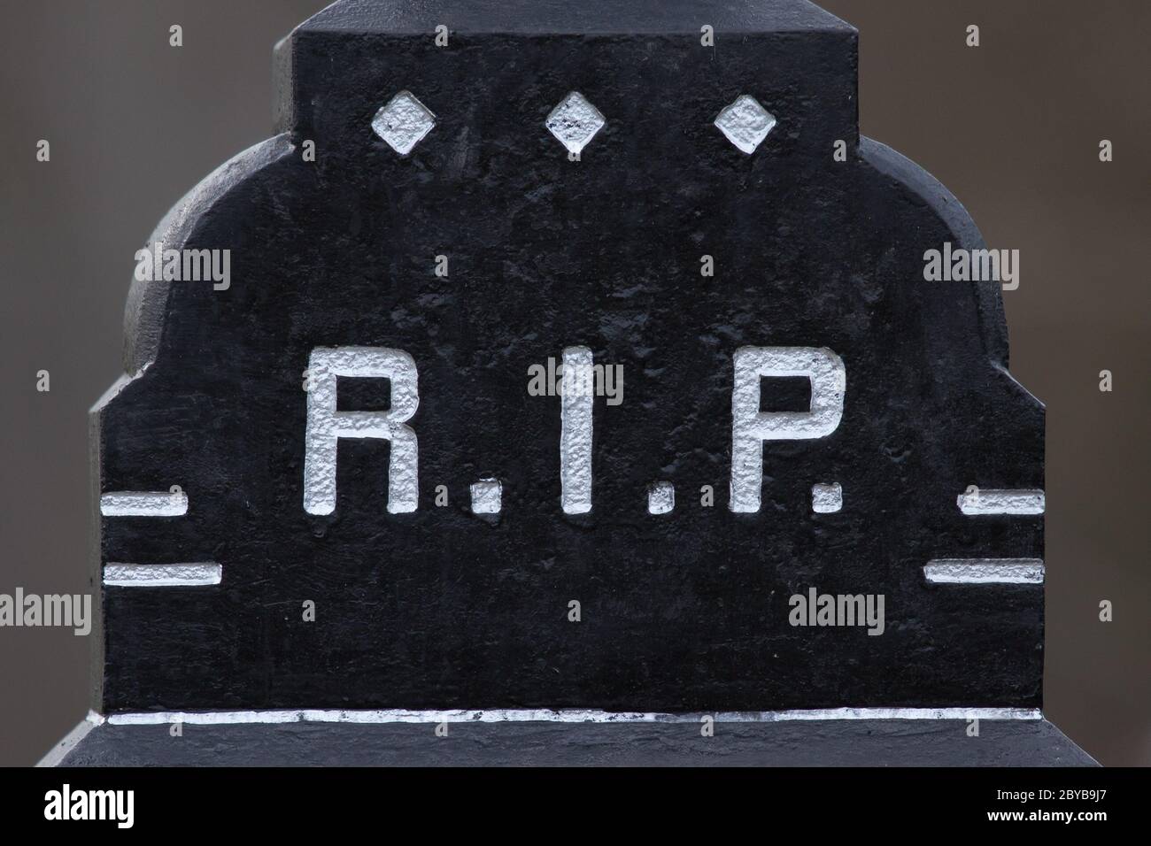 The letter RIP on a grave Stock Photo - Alamy