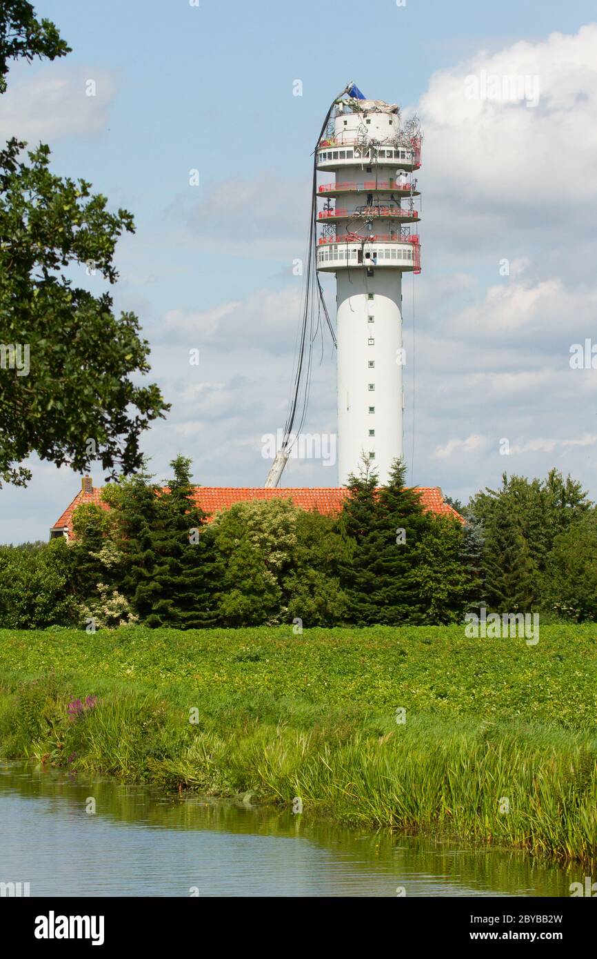 Radio Television Tower collapsed Stock Photo - Alamy