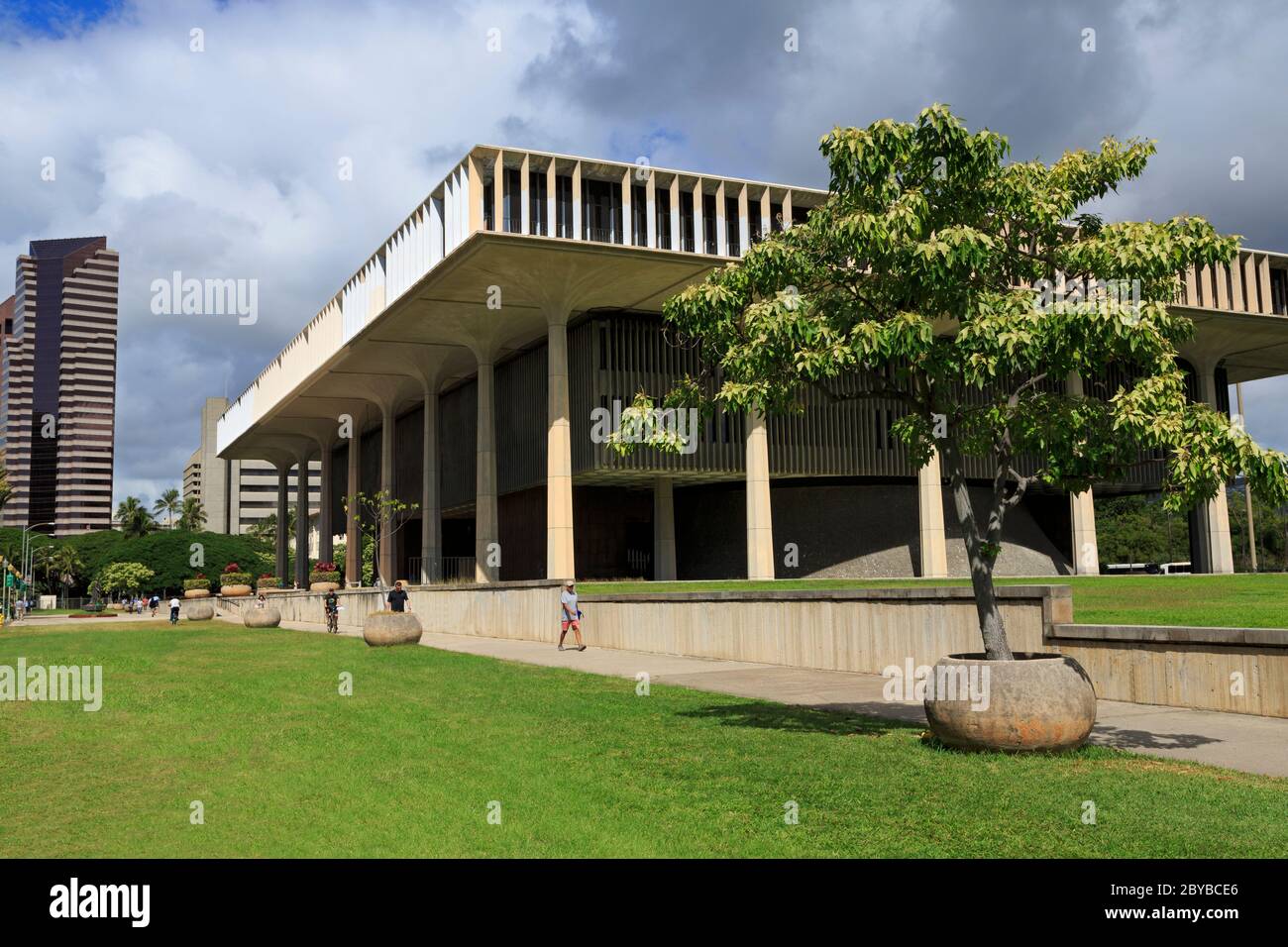 State Capitol, Honolulu City, Oahu Island, Hawaii, USA Stock Photo - Alamy