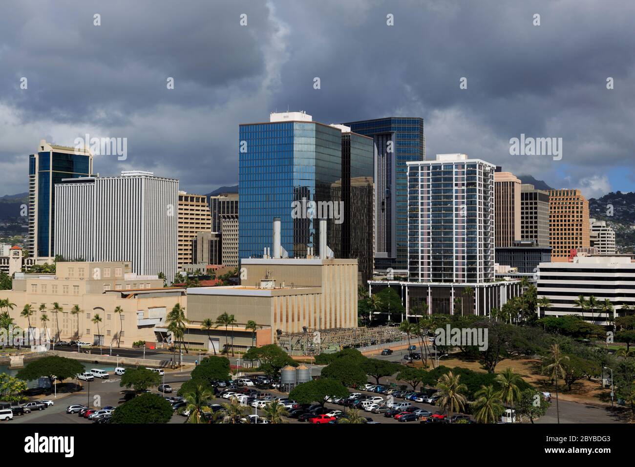 Honolulu skyline, Oahu Island, Hawaii, USA Stock Photo - Alamy
