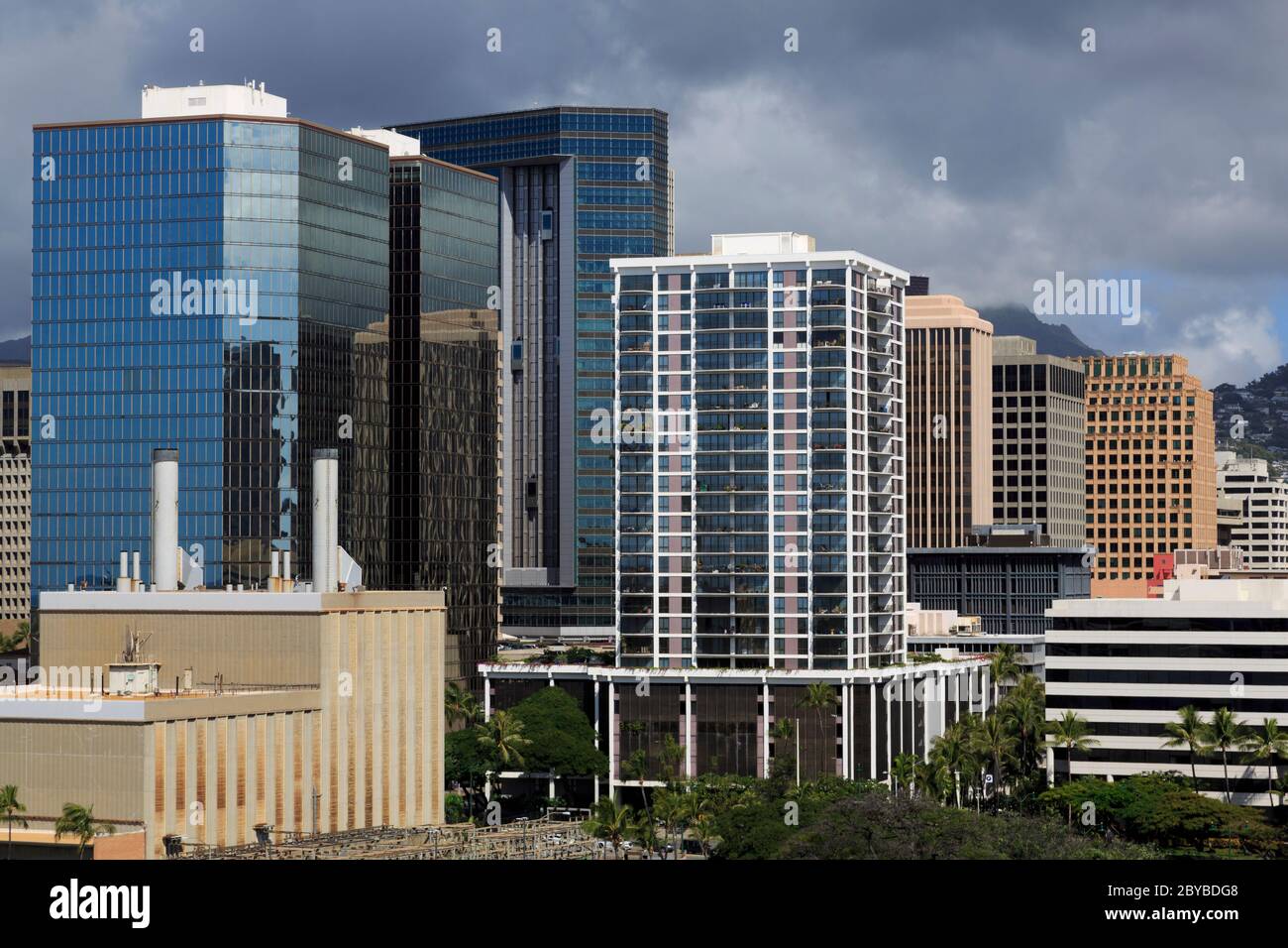Honolulu skyline, Oahu Island, Hawaii, USA Stock Photo - Alamy