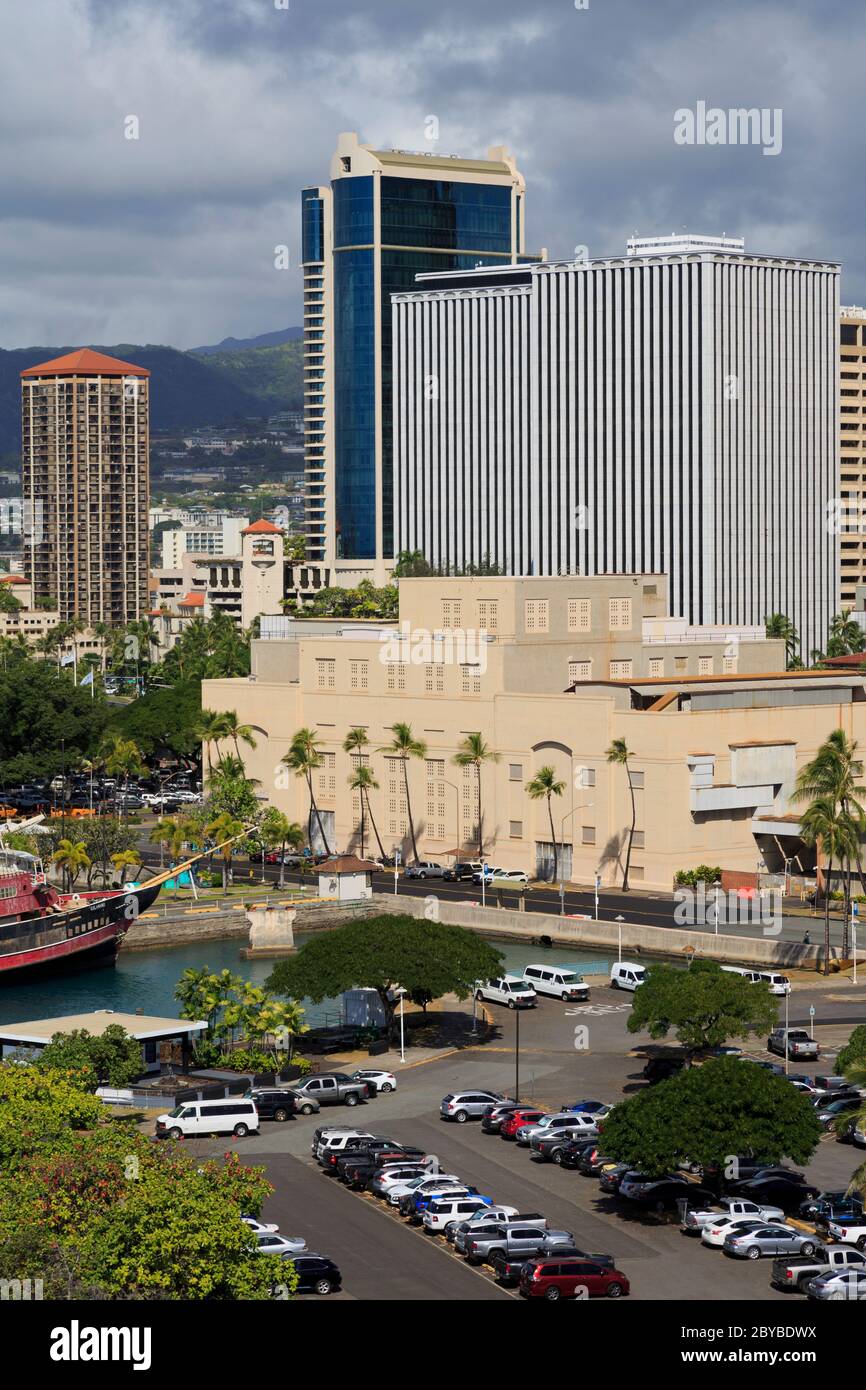 Honolulu skyline, Oahu Island, Hawaii, USA Stock Photo - Alamy