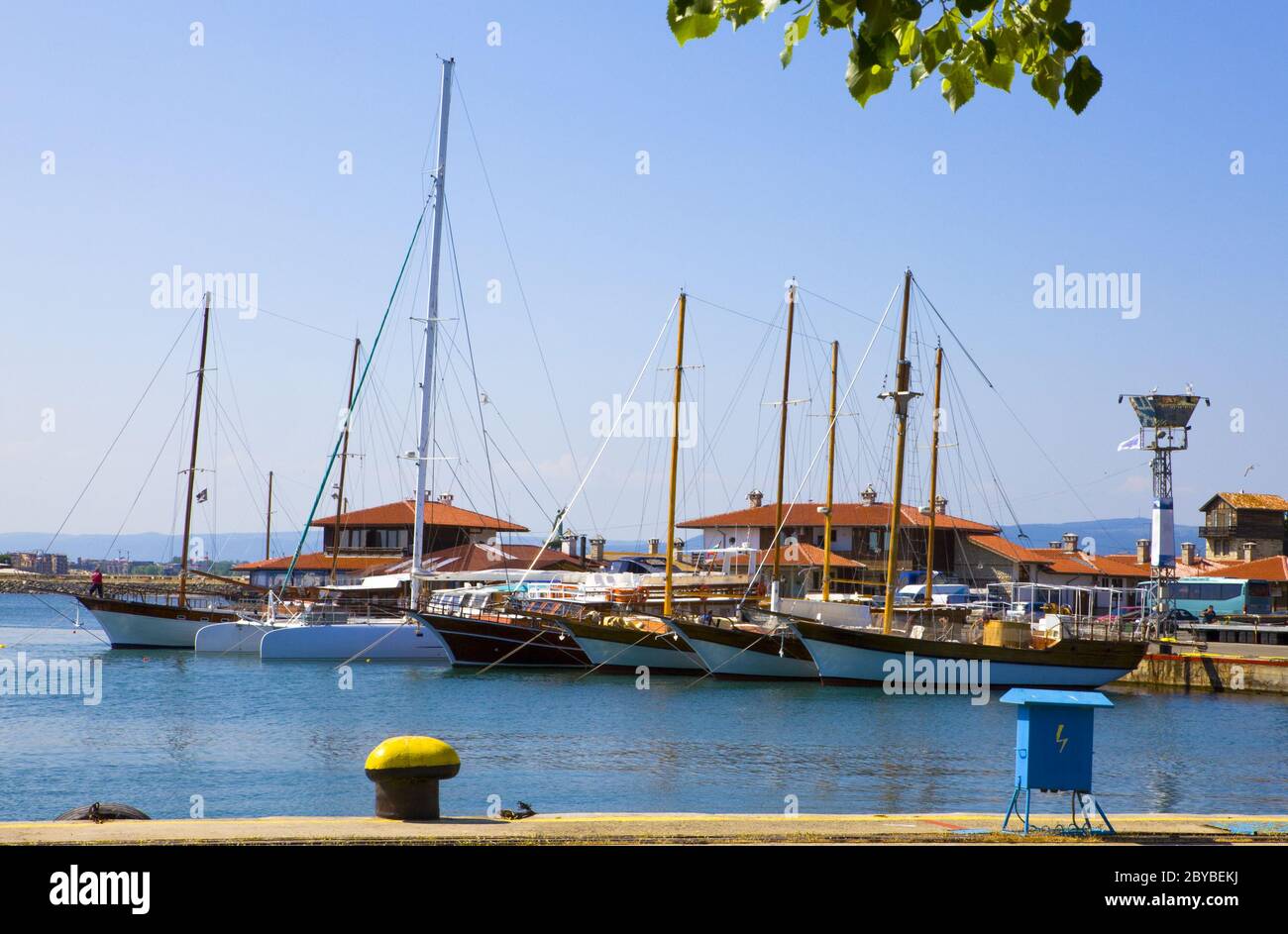 Ships at quay Stock Photo - Alamy