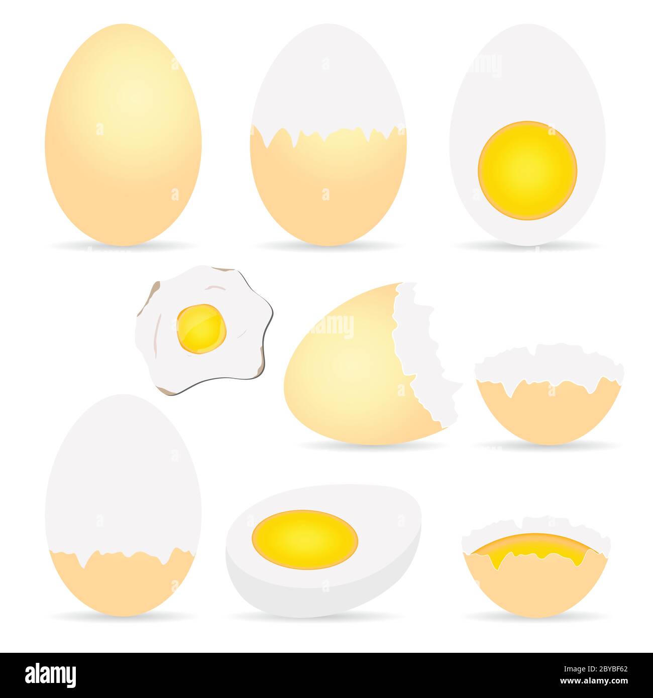 egg set colored art illustration Stock Vector Image & Art - Alamy