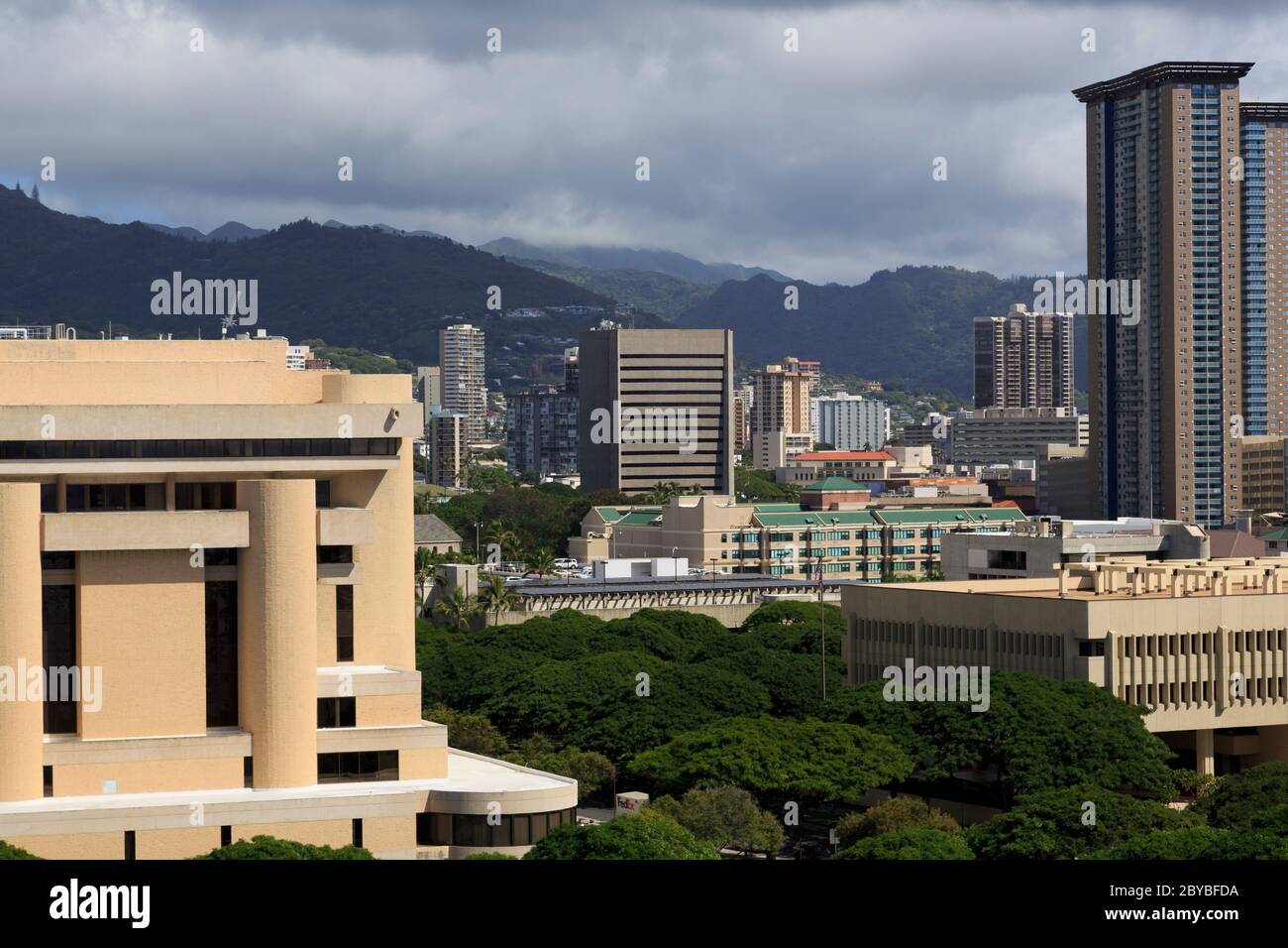 Honolulu skyline, Oahu Island, Hawaii, USA Stock Photo - Alamy