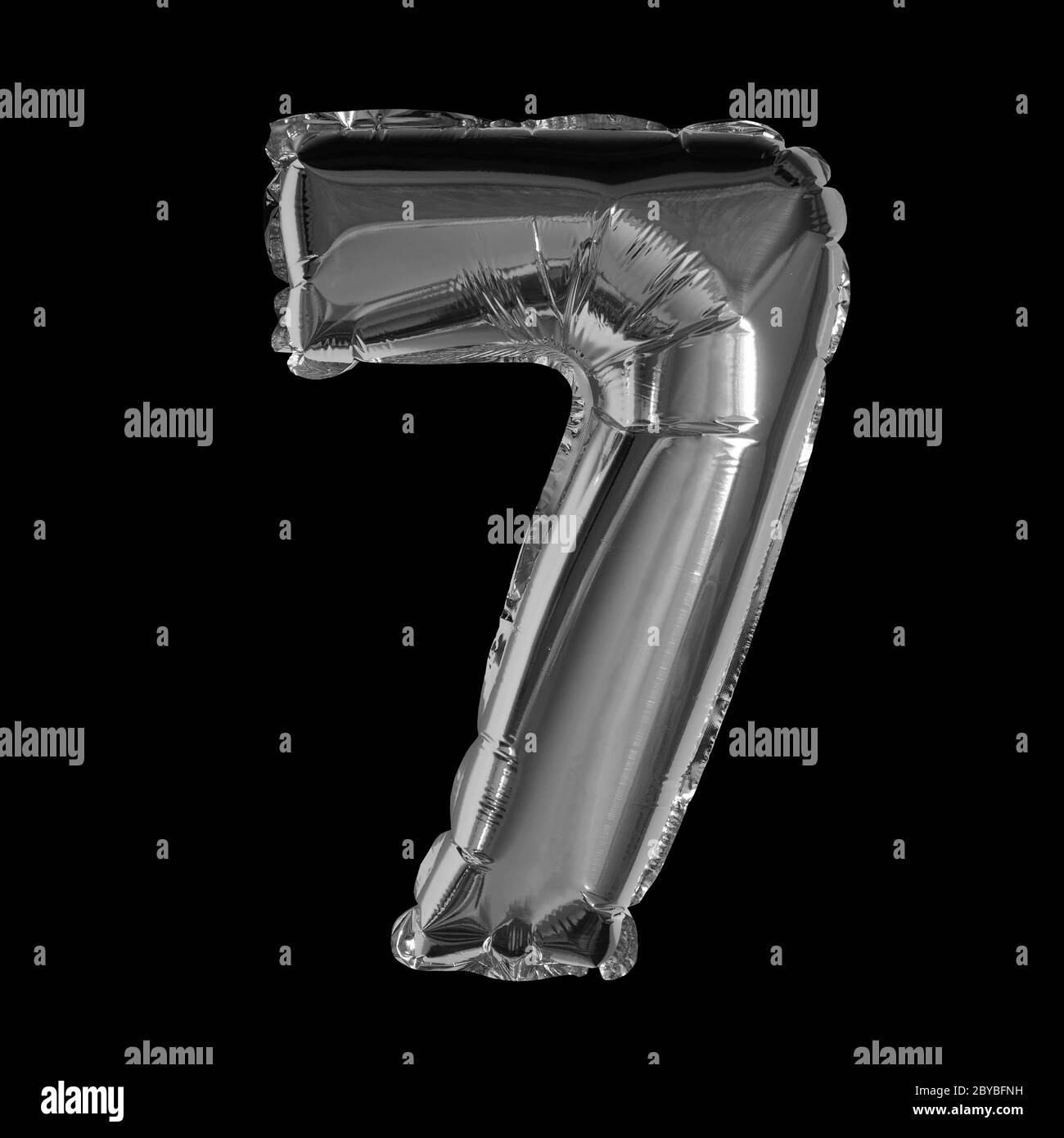 Birthday balloon number Black and White Stock Photos & Images - Alamy