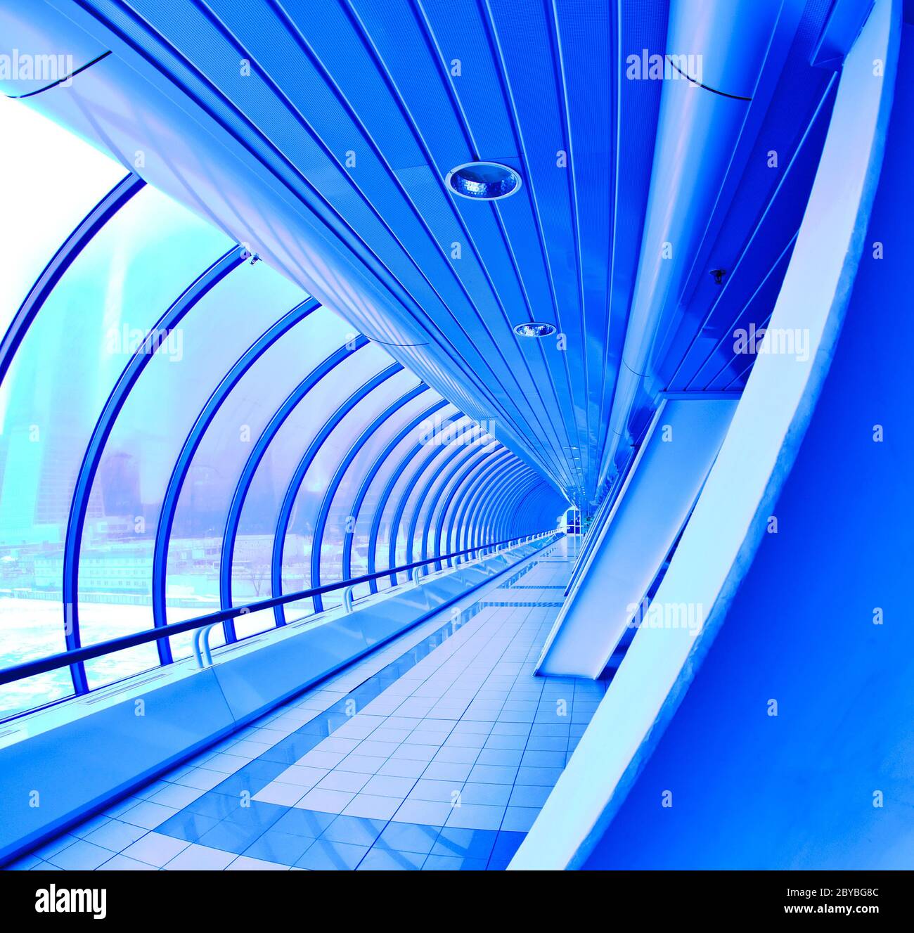 blue covered bridge Stock Photo - Alamy