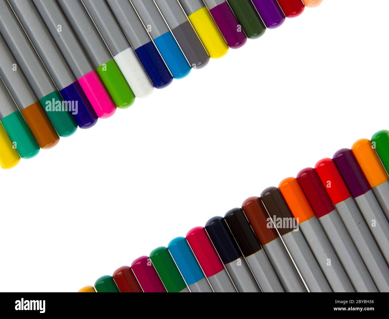 Many different color pencils, frame Stock Photo - Alamy
