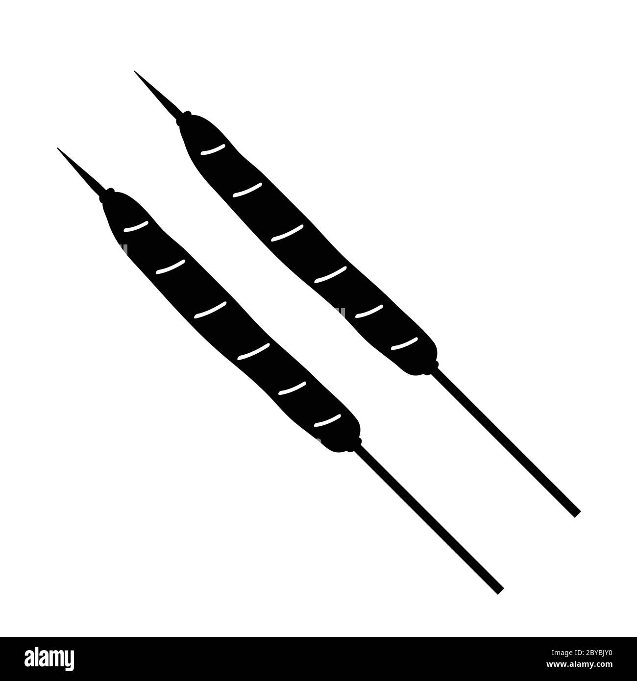 Bacon sausage grill in Stock Vector Images - Alamy