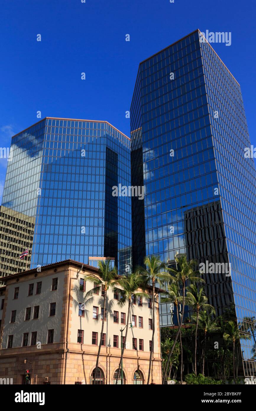 Honolulu skyline, Oahu Island, Hawaii, USA Stock Photo - Alamy