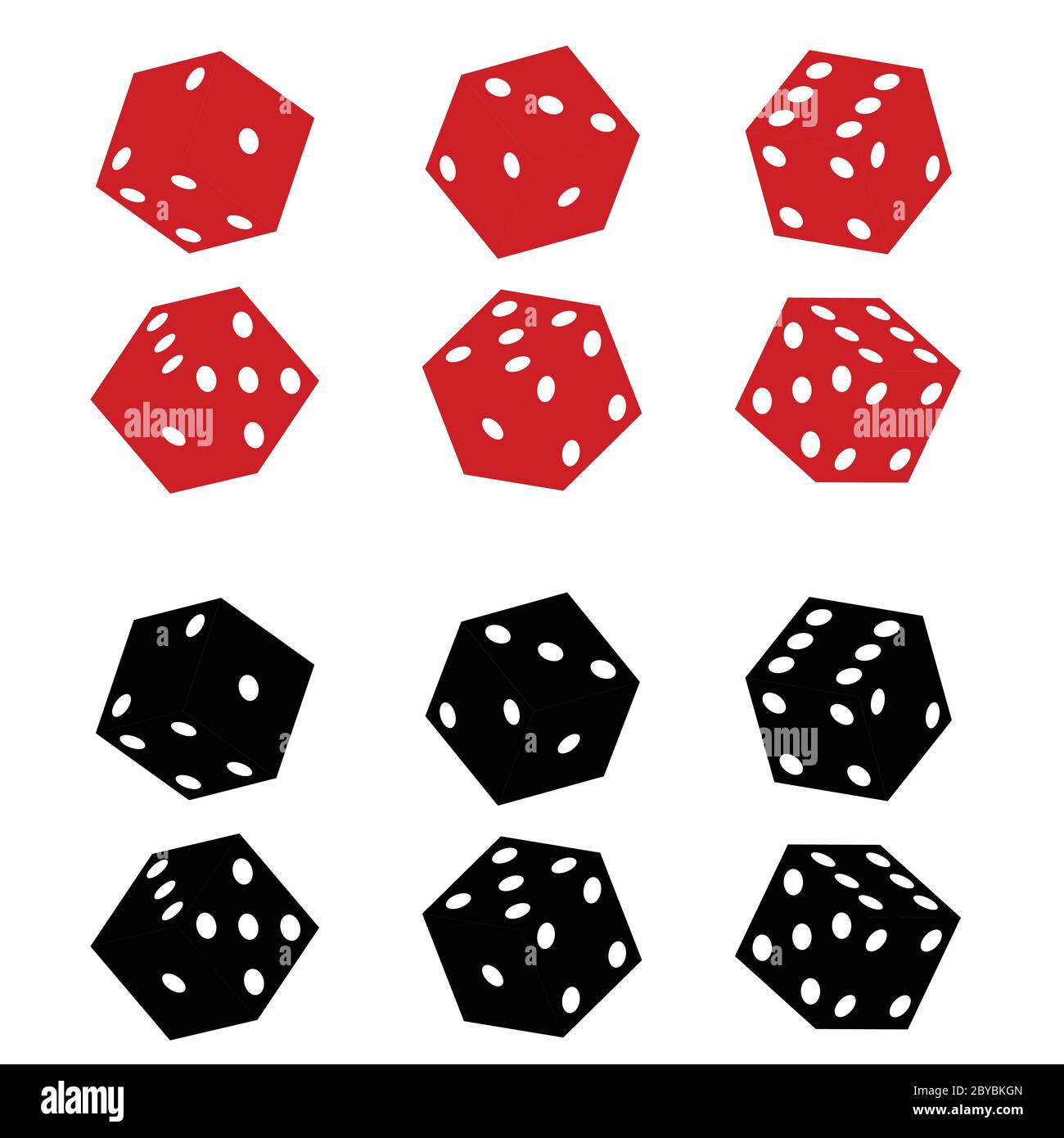 dice red and black set art illustration Stock Vector Image & Art - Alamy