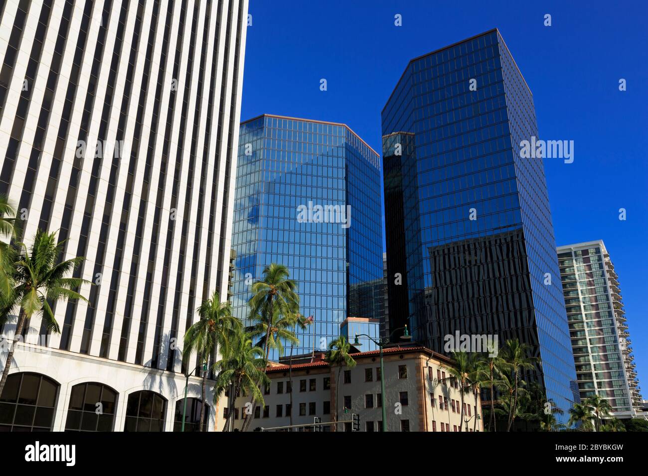 Honolulu skyline, Oahu Island, Hawaii, USA Stock Photo - Alamy